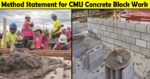 Method Statement for Concrete Blockwork | CMU Block Work